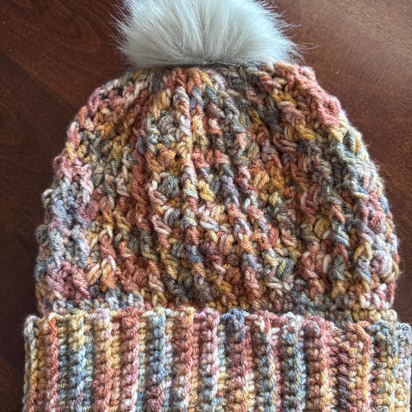 CROCHET PATTERN & VIDEO/ Snuggle Season Beanie, Puff Post Stitch Winter ...