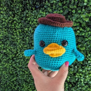 Perry the Platypus Crochet Pattern, Phineas and Ferb Pattern, Ducky ...