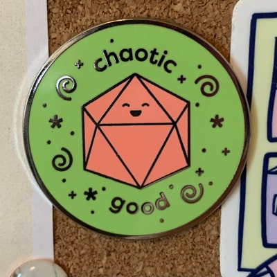 Chaotic Good Alignment Hard Enamel Pin Enamel Pins for Dungeon Masters ...