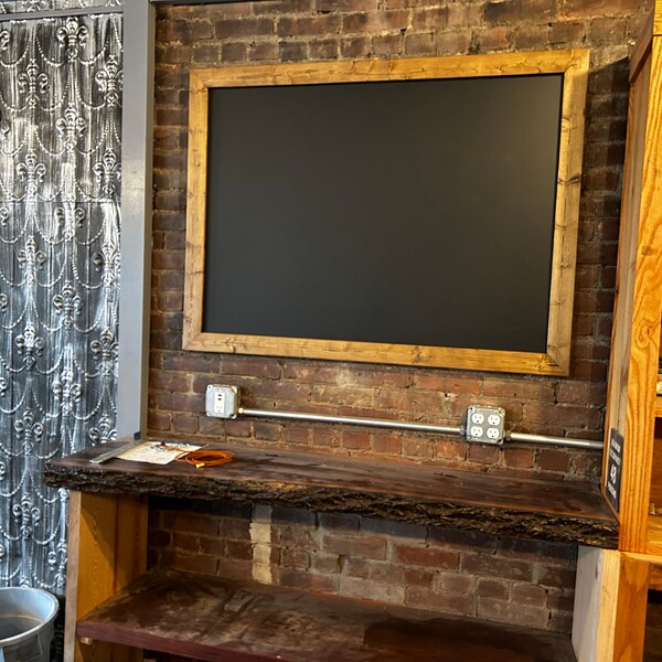 24"x48" Large Chalkboard MAGNETIC, Large Menu Board, Rustic Wedding ...