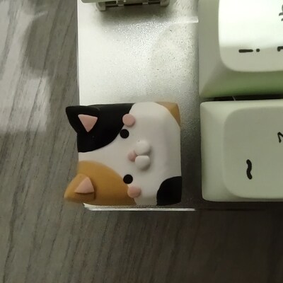 Neapolitan Calico Handmade Artisan Keycap Kawaii Keycaps - Etsy