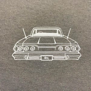 Chevrolet Impala Hardtop 1964 Rear Car SVG Clip Art Graphic Art Instant ...