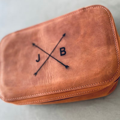 Leather Shaving Kit,mens Shaving Kit,mens Leather Toiletry Bag ...