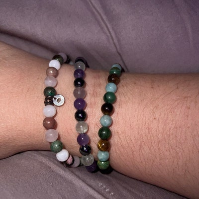 Empath Protection Bracelet 6mm Gemstone Bracelet Emotional Support ...