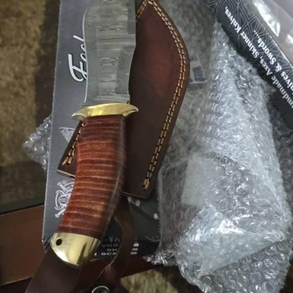 18" Large Handmade Bowie Knife, Crocodile Dundee Knife D2 Steel ...
