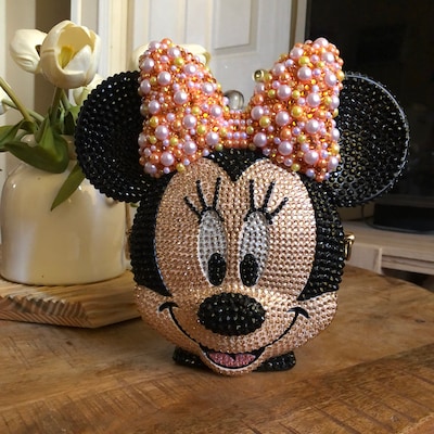 Disney Inspired Mickey Minnie Large Bling Patch - Etsy