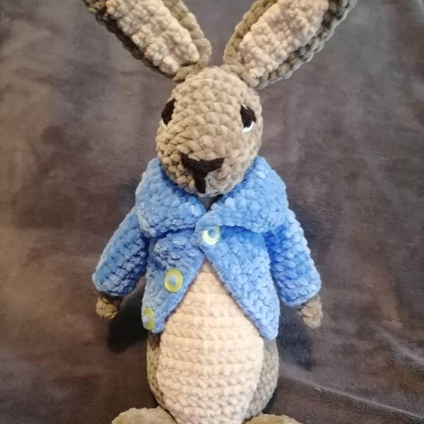 Large - Peter Rabbit Crochet Pattern, Amigurumi Rabbit Pattern, Peter ...