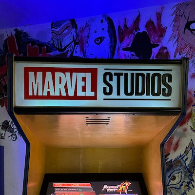 Marvel Studios HUGE 20in Logo Sign man Cave Game Room - Etsy