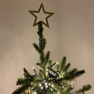 Christmas Tree Topper Star, Wooden Tree Topper, Scandi Christmas ...