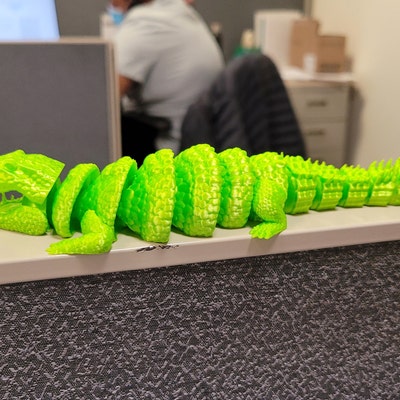 Giant Gator Flexi Articulated Alligator Desk Toys Gifts Dragons D&D 3D ...