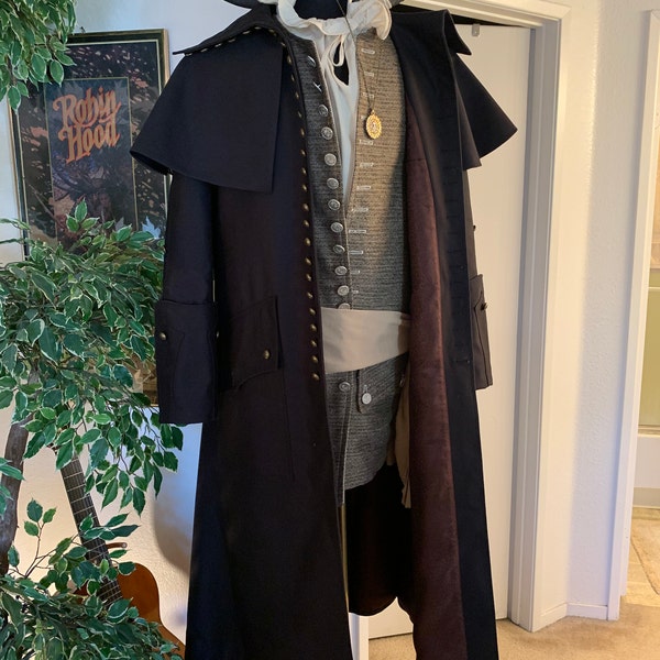 Highwayman Coat. Brotherhood Coat. Pirate Frock Coat Costume - Etsy
