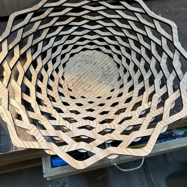 Bundle: 8 Stacked 12-point Laser Cut Basket Designs. SVG, DXF, PDF ...