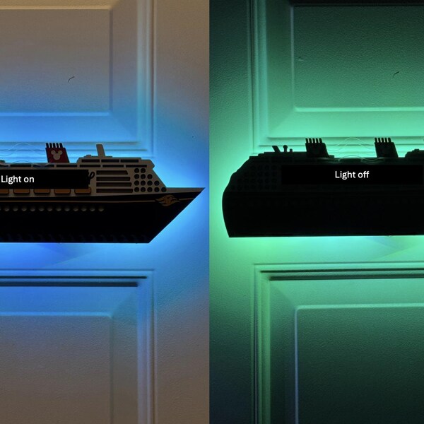 Customized Disney Cruise Wooden Light up Ship Magnet - Etsy