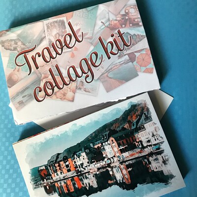 70 PCS Blue Orange Photo Collage Kit Room Décor Orange Teal Dorm Décor ...