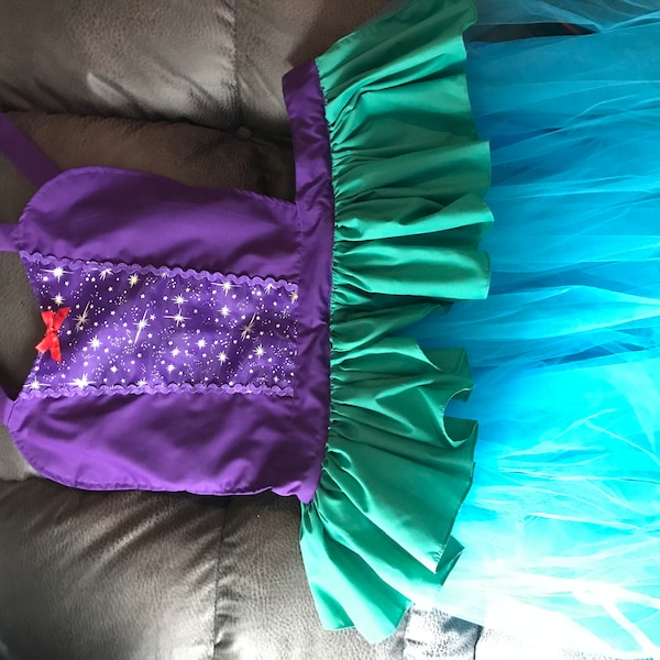 Ariel Costume Apron, Mermaid Apron, Little Mermaid Apron, Ariel Running ...