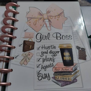 Confidence Girl Boss Dashboard Planner Cover A5 Insert GM MM - Etsy