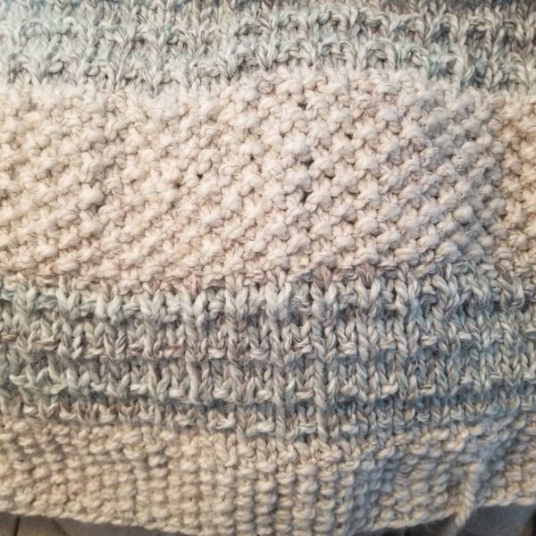 Easy Knit Blanket Pattern, Simple Throw Blanket Knitting Pattern ...