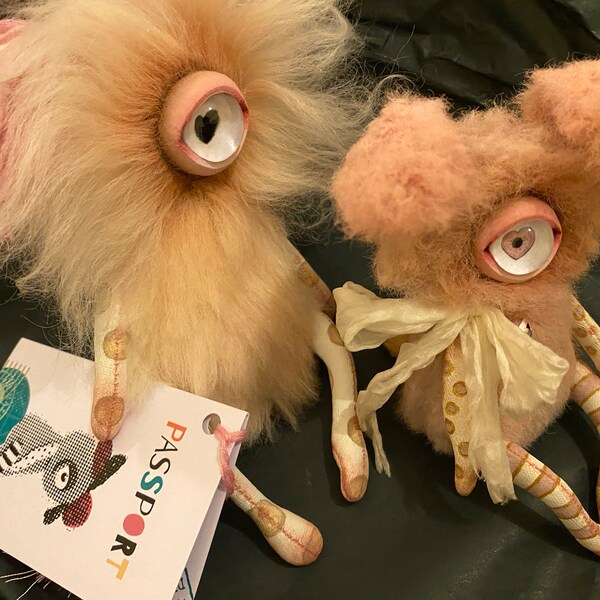 Pink Gentle Teddy Bear - Cyclops _ MADE-TO-ORDER! - Etsy