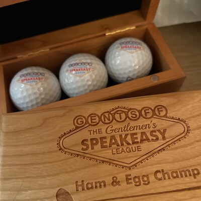 Personalized Golf Ball Gift Box to Golf That's All, Custom Engraved ...