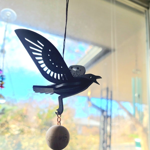 Cornish Crow Decoration Laser Cut / Lasercut Mdf Raven Goth Emo Edgar ...