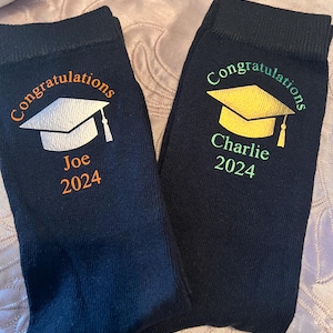 Graduation Socks Personalised Graduation Socks Choice of University ...