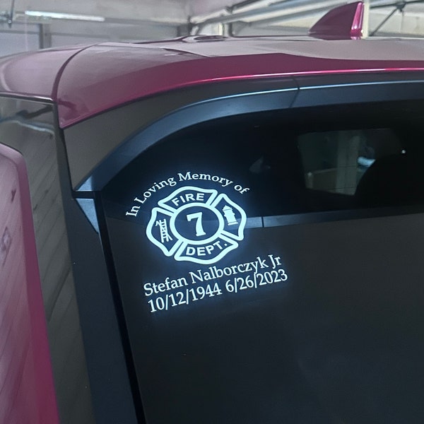Firefighter Decal, First Responder Decal, Firefighter Memorial Decal ...