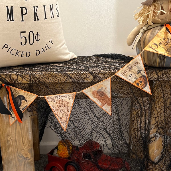Halloween Banner Bundle Printable | Happy Halloween Flag Pennant ...