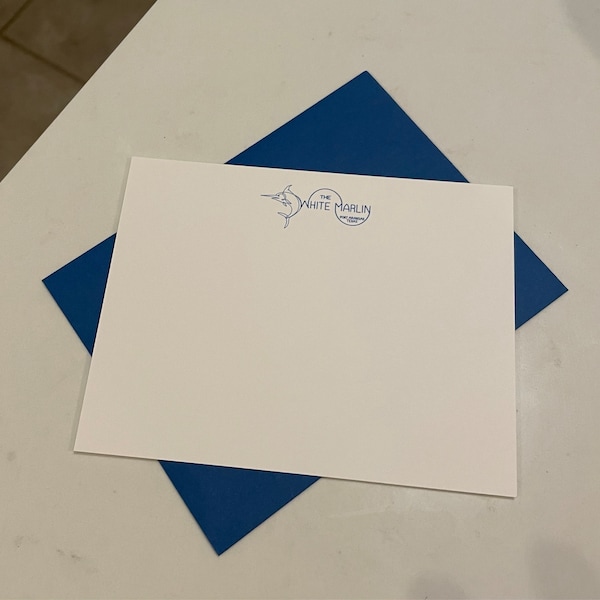 Custom Stationery Note Cards With Border / Personalized Stationary With ...