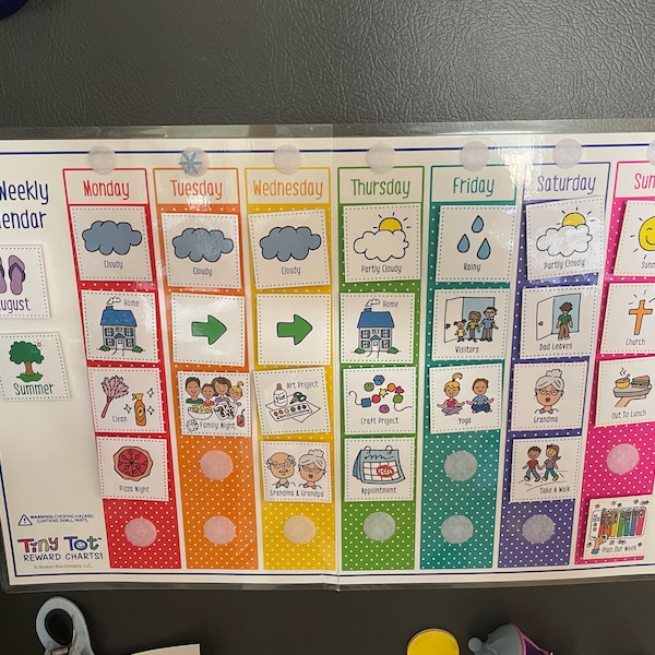 Weekly Visual Calendar (includes 264 Cards) - Etsy