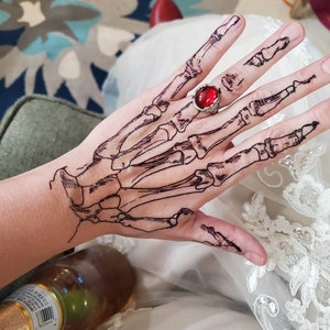Coco Skeleton Hands Temporary Tattoos for Cosplay. Skull - Etsy