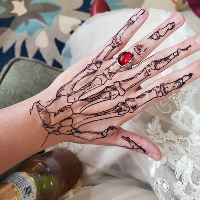 Coco Skeleton Hands Temporary Tattoos for Cosplay. Skull - Etsy