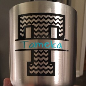 Yeti Custom Decal Yeti Rambler Custom Decal Monogram Decal | Etsy