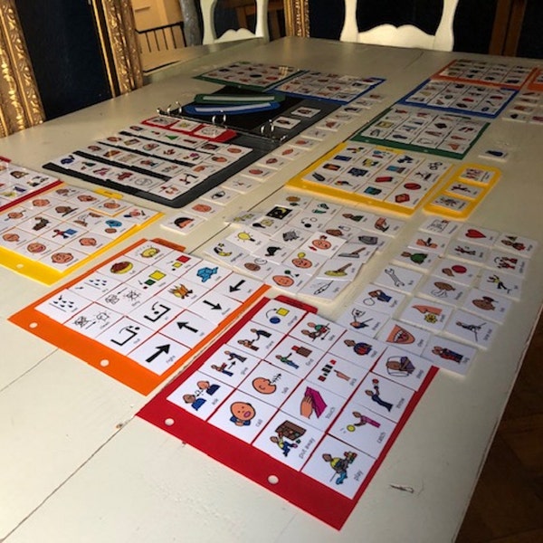 My Communicaid 1 Communication Book 215 Cards Bilingual English Spanish ...