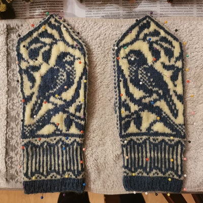 PDF Knitting Pattern Songbird Mittens - Etsy