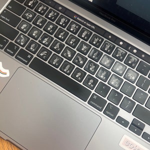 37 ASL Alphabet Keyboard Stickers Sign Language Stickers sign Language ...