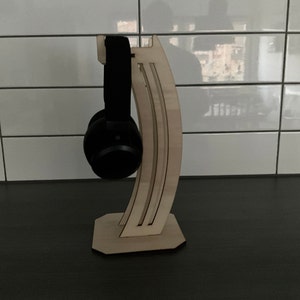 Headset Stand Headphone Stand Laser Cut Files Ai Pdf Svg Cdr Dxf Files ...