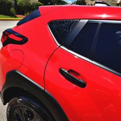 Fits 2024 Subaru Crosstrek Rear Side Windows Spider Web Decal Sticker ...