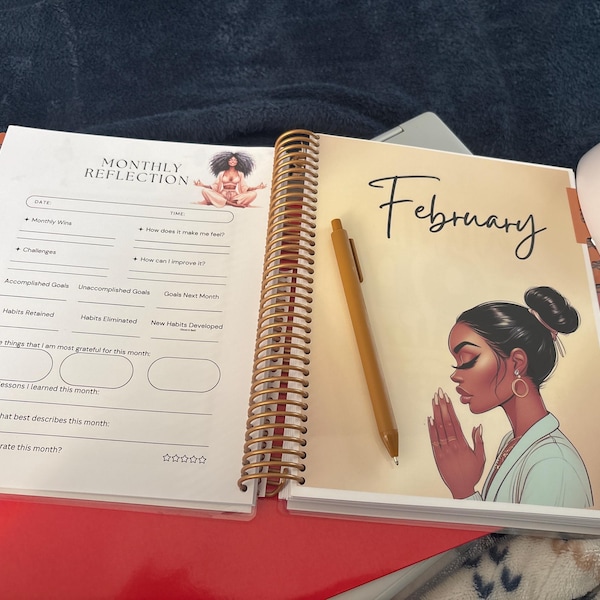 Personalized All-in-one 2025 Planner for Black Queens | Customizable ...