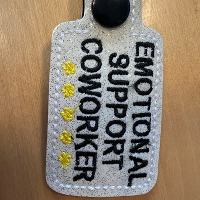 Emotional Support Coworker Keychain Emotional Support Key - Etsy