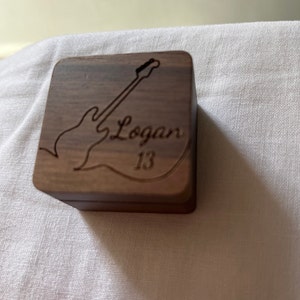 Custom Wooden Guitar Picks Box,personalized Guitar Pick Holder Storage ...
