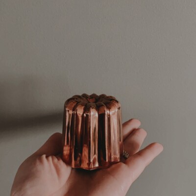 6 Copper Canele Molds Large 2.1 Inch Set of 6 Professional Quality 55 ...