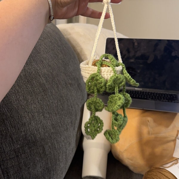 Drooping Leave Crochet Pattern, Hanging Plant Crochet Pattern, Crochet ...