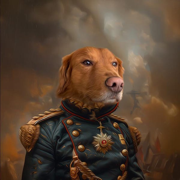 Commender Pet Portraits, Regal Pet Portraits, King Pet Portraits, Royal ...