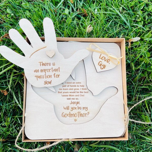 Godparents Godmother Godfather Invitation, Godparents Proposal, Will ...