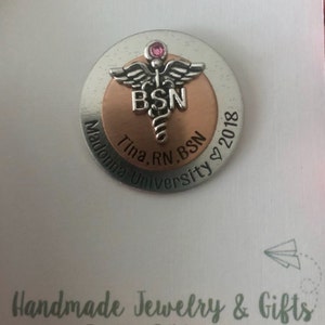 BSN Pin BSN Nursing Pin for Nurse Graduation BSN Gift for - Etsy