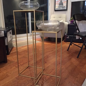 24/32/40 Flat Gold With TOP/ Chrome French Gold Collapsible Rectangle ...