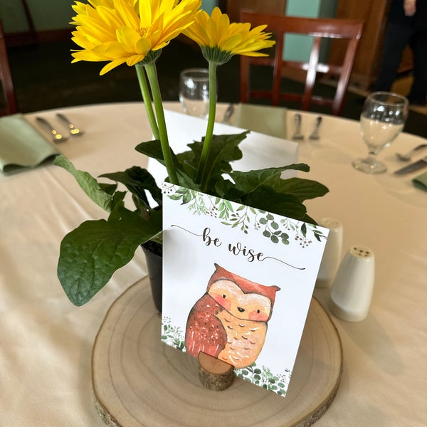 PRINTABLE 5X7 Woodland Animal Signs Set of 8, Woodland Nursery Signs ...