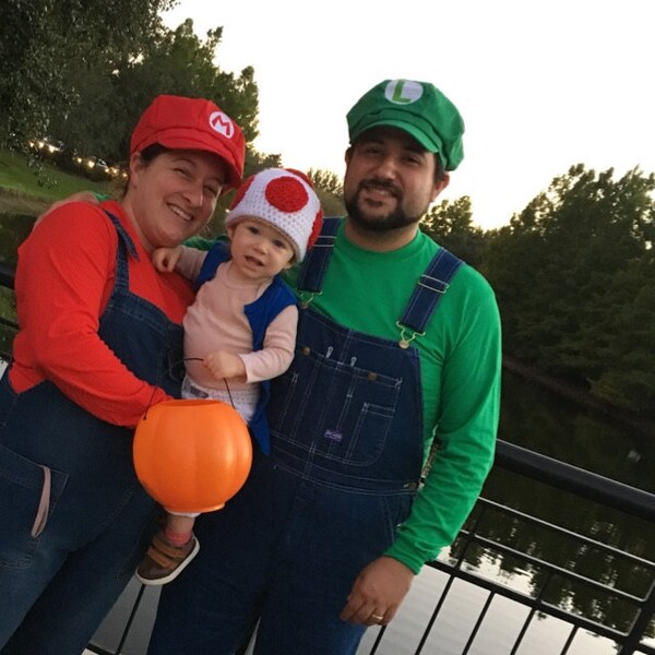 Super Mario Bros Toad Toadette Mushroom Crochet Beanie Newborn Infant ...