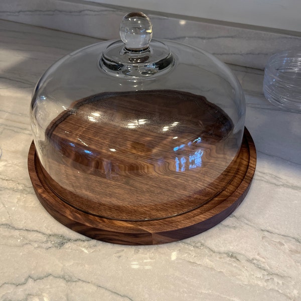 Extra Large Round Wood Tray / Cherry / Circle Coffee Table Ottoman Tray ...