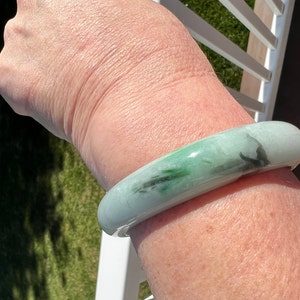 Albite Jadeite Jade Bangle Bracelet 56.7mm True Lavender - Etsy